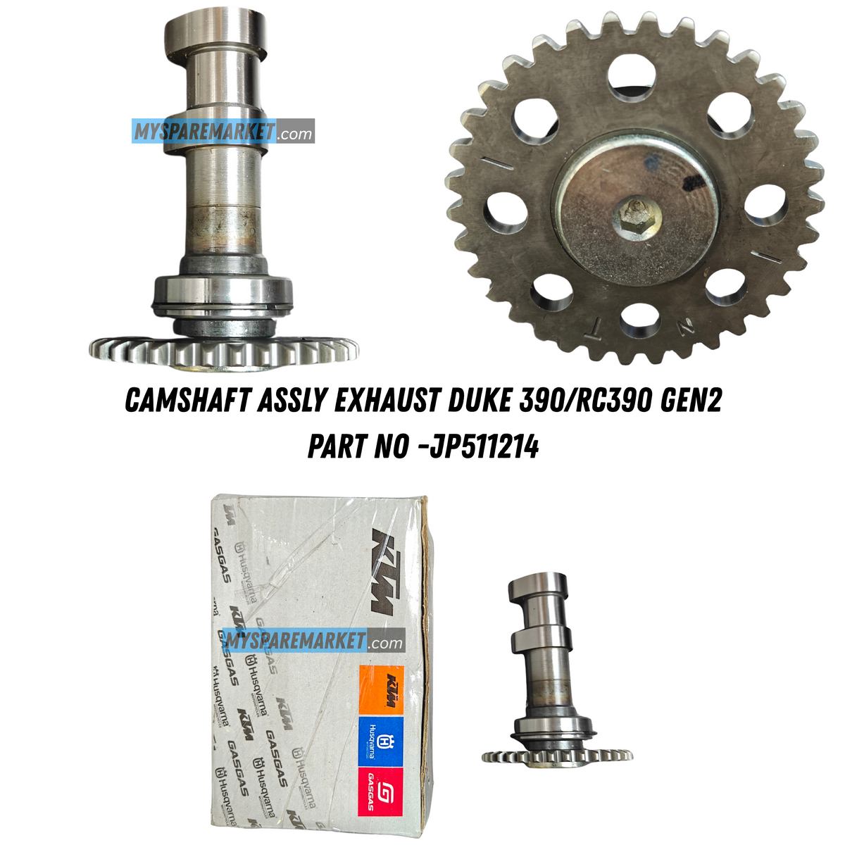 CAMSHAFT EXHAUST - DUKE/RC 390 - JP511214 – MySpareMarket