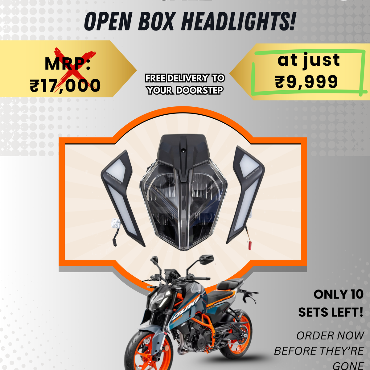 DUKE 390 3RD GEN HEADLIGHT WITH DRL [OPEN-BOX] – MySpareMarket